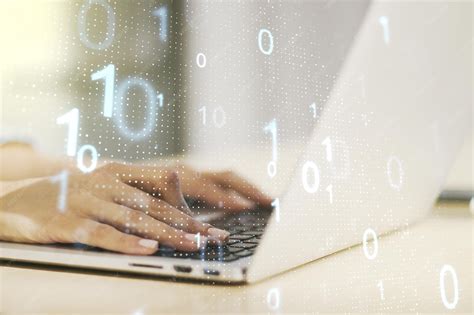 Premium Photo Creative Abstract Binary Code Sketch And Hands Typing On Computer Keyboard On Premium Photo Creative Abstract Binary Code Sketch And Hands Typing On Computer Keyboard On