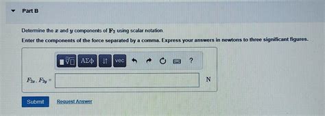 Solved Determine The X And Y Components Of F1 Using Scalar