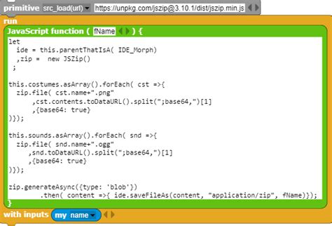 Export All Sprites Costumes And Sounds In Zip Snap Editor Snap Forum