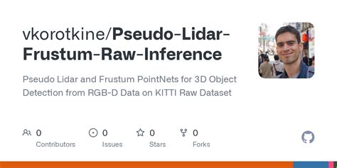 Github Vkorotkinepseudo Lidar Frustum Raw Inference Pseudo Lidar