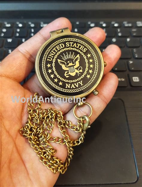 Navy T Compass Engraved Navy Compass Us Navy T Etsy
