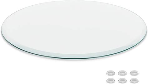 36 Inch Round Glass Table Top Clear Tempered Glass