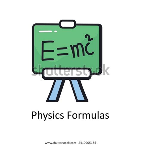 Physics Formulas Vector Filled Outline Doodle Stock Vector Royalty Free 2410905155 Shutterstock