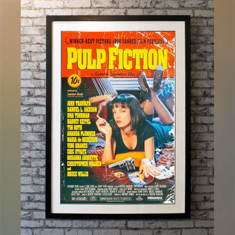 Pulp Fiction 1994 Original Movie Poster Vintage Film Poster At
