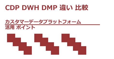 Cdp Dwh Dmp 違い 比較 カスタマーデータプラットフォーム 始め方│netnews｜web広告、新サービスの解説