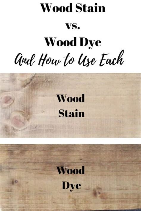 Wood Dye Vs Wood Stain How And When To Use Each