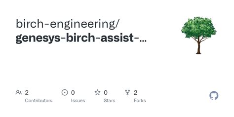 Github Birch Engineeringgenesys Birch Assist Blueprint