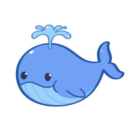 Cómo Dibujar Una Ballena De Dibujos Animados