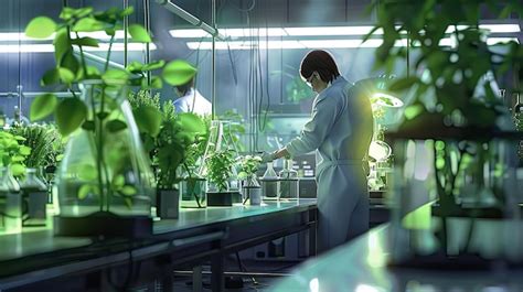 Premium Photo Biotechnology And Genetic Modification Generative Ai