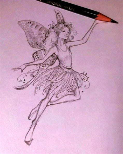 Realistic Fairy Drawing At Explore Collection Of