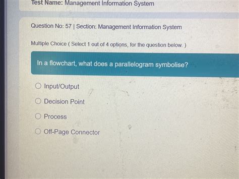In A Flowchart What Does A Parallelogram Studyx