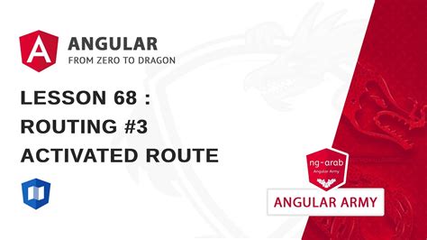 Routing Part 3 Activated Route Master Angular Framework In Arabic