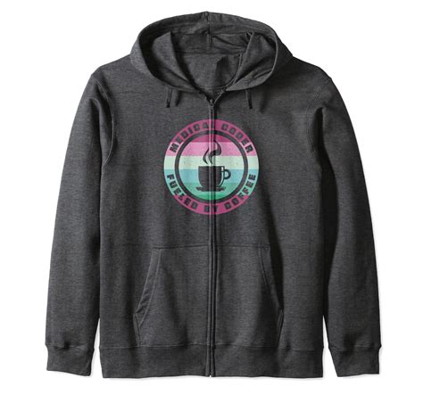 Medical Coder Fueled By Coffee Medical Coding Zip Hoodie Uk