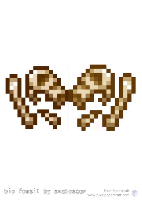 Pixel Papercraft Bio Fossil Fossils And Archeology Pixel Papercraft Bio Fossil Fossils And Archeology