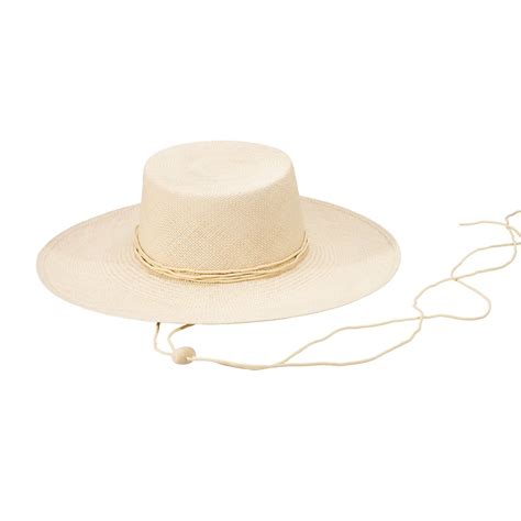 Jacaranda Wide Brim Straw Boater Panama Hat Artesano Hats Brim Boater