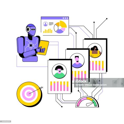 Aidriven Behavioral Targeting Abstract Concept Vector Illustration Stock Illustration Download