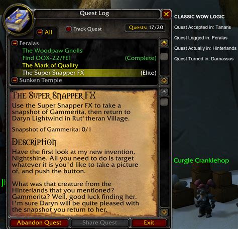 Classic Wow Quest Logic Rclassicwow