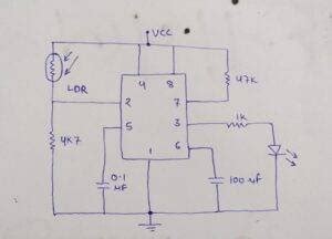 Automatic Street Light Project 555 Timer Automatic Street Light