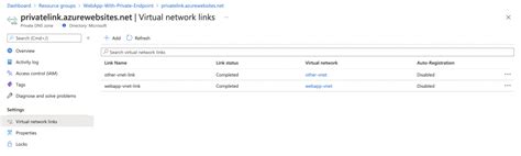 Acceder A Un App Service Con Private Endpoint Desde Otra Vnet Returngis