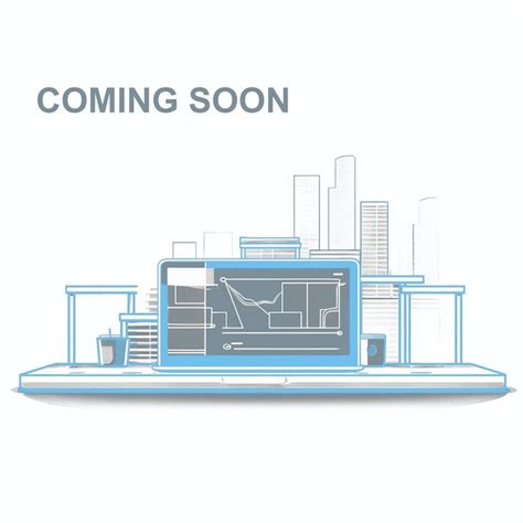 premium psd simple coming soon landing page designed with a laptop