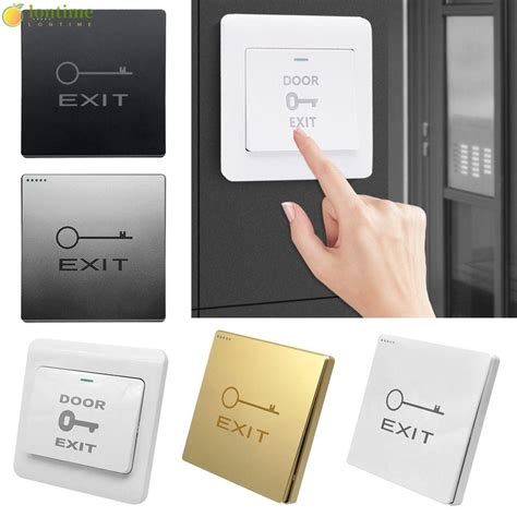 LONTIME Door Exit Button Switch Plastic Release Switch Push Lock Control Door Button Exit Button