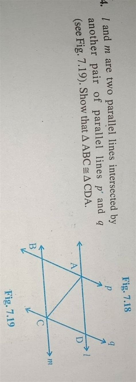 l and m are two parallel lines intersected by another pair of parallel li