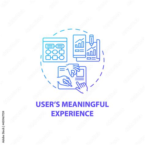 User Meaningful Experience Concept Icon Ux Abstract Idea Thin Line Illustration Investigating