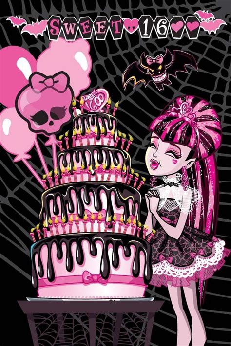 Draculauras Sweet 1600 Cake Monster High Birthday Monster High