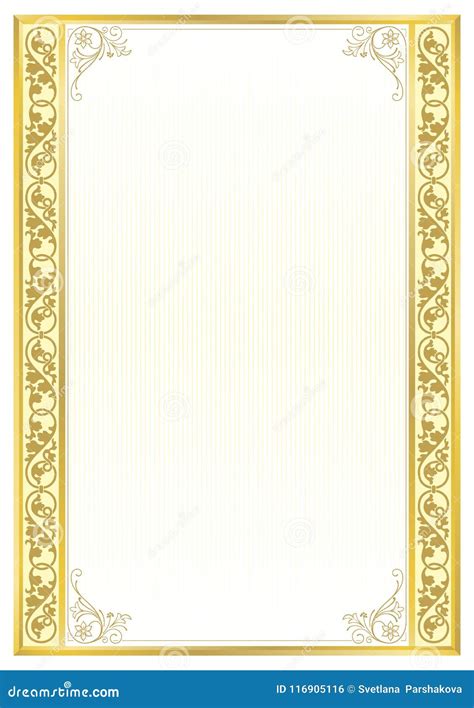 Decorative Rectangular Framework Stock Vector Illustration Of Ornate