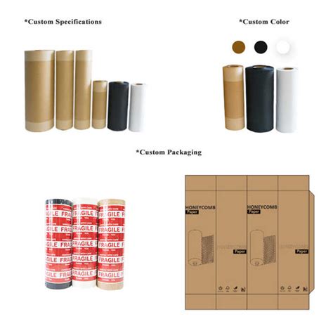 Kraft Honeycomb Wrapping Paper Durable Recycled