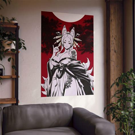 Yasaka From High School Dxd Fan Art Anime Vertical Poster Japanese