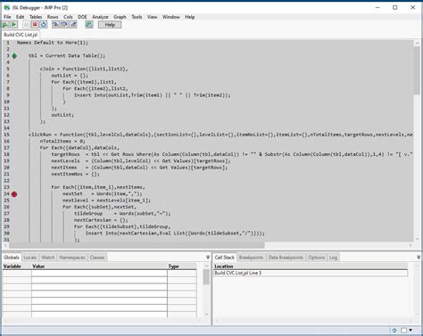 The Jsl Debugger Next Steps Jmp User Community