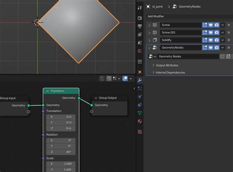 How Do I Apply A Rotation To An Object Which Is Made Of Modifiers It Keeps Reverting Basics