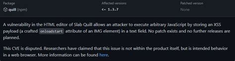 Cross Site Scripting In Quill Issue 2870 Mantinedev Mantine GitHub