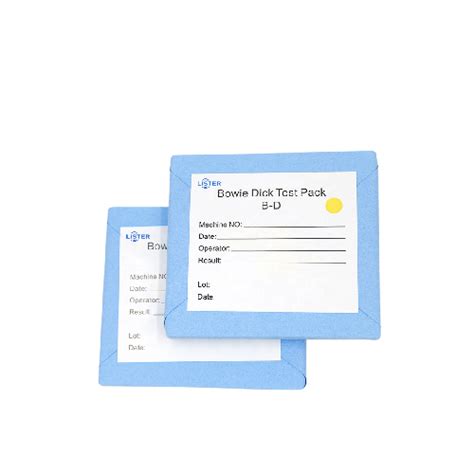 High Performance Bowie Dick Test Pack For Validating Air Removal In