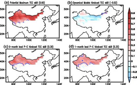 The Temporal Correlation Coefficient Tcc Skill For Jja Precipitation