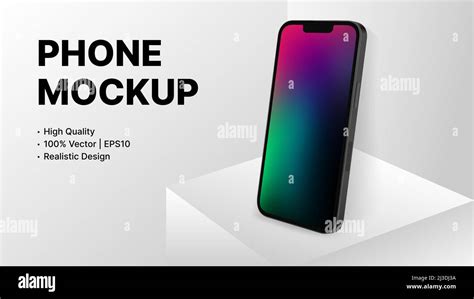 Realistic Smartphone Mockup High Quality Banner Advertisement