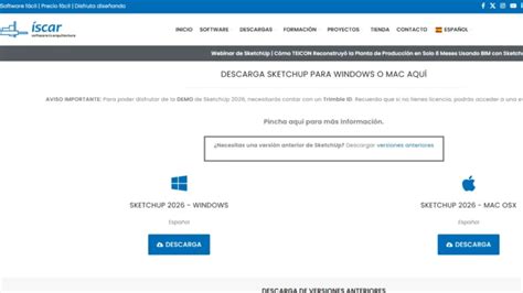 Cómo Instalar Sketchup En Tu Equipo Soporte Íscar Software De Arquitectura