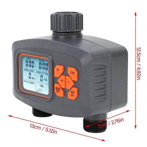 2 Outlet Hose Watering Timer 2 Zone Sprinkler Timer With Rain Sensor Automatic Irrigation