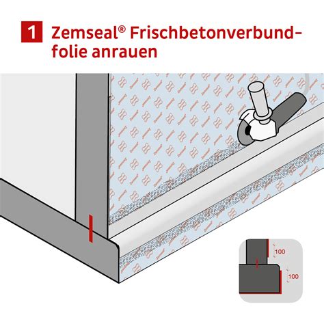 Fbv Abdichtung Im Detail Zemseal® Übergang Bodenplatte Wand 1