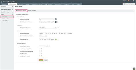 Active Directory Backup Manageengine Recoverymanager Plus