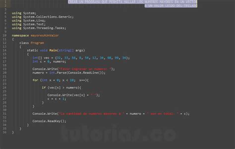Arrays Visualstudio C Datos Mayores A Un Valor