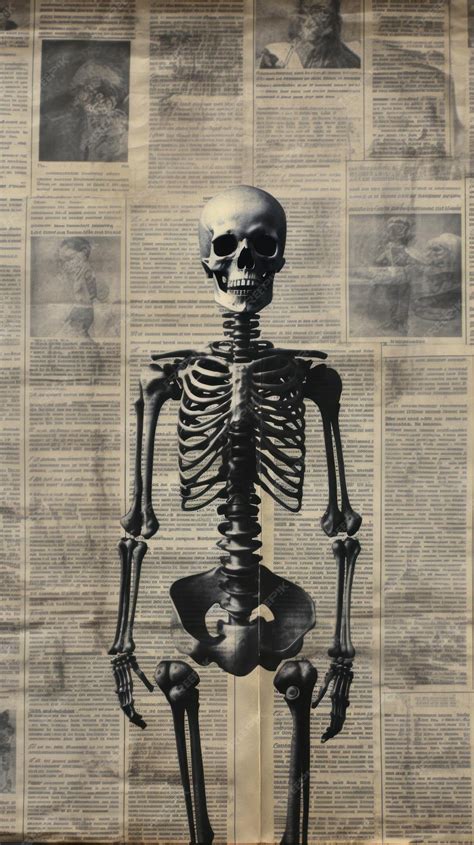 Wallpaper Ephemera Pale Skeleton Skeleton Representation Architecture Premium Ai Generated Image