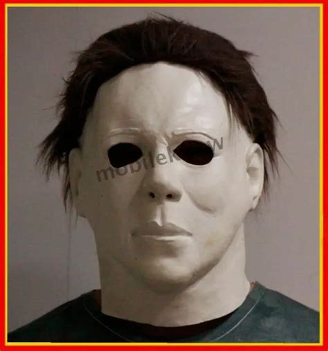 Michael Myers Mask Deluxe Adult Latex Halloween Horror Fancy Dress