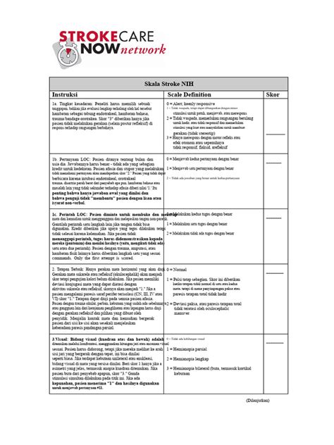 National Institute Of Health Stroke Scale Nihsspdf Pdf
