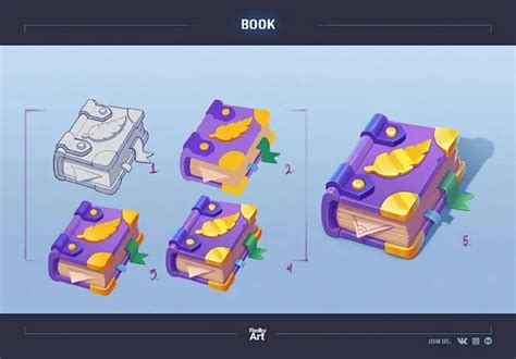Учимся рисовать книгу в казуальном стилеПокажем как это сделать поэтапно 花瓣网
