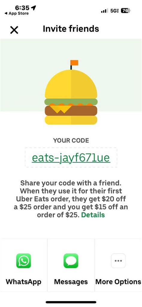Get 20 Off Your First Uber Eats Order Of 25 Or More Use My Code At