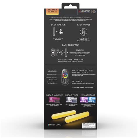 LED Bar Light Kit With Remote Control Just Hook It Up Cables