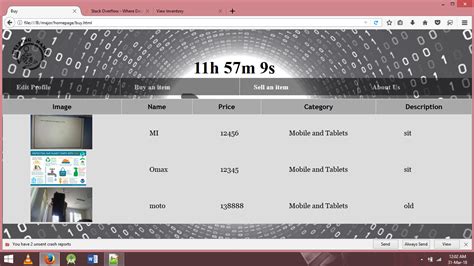 Javascript How To Pass Selected Data From A Row Of Table To Another