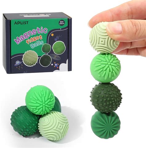 Aplist Silicone Magnetic Balls Fidgets For Adults Teens Stress Anxiety Relief
